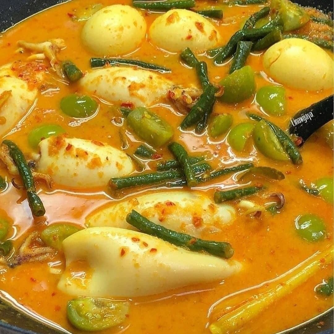 Masak Masak : Gulai Cumi Plus Kacang Panjang Bisa Jadi Ide Makan Siang ...