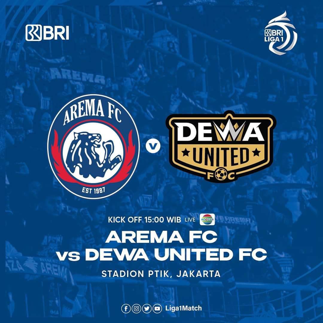 Prediksi, Jadwal dan Live Streaming Arema FC vs Dewa United di Liga 1 Indonesia Tayang Jam 3 ...