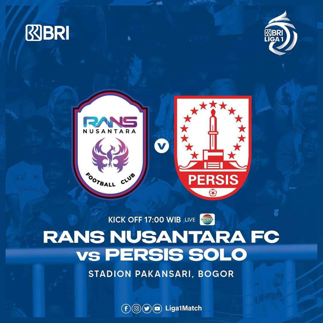 Prediksi, Jadwal dan Live Streaming RANS Nusantara vs Persis Solo di Liga 1 Indonesia Tayang Jam ...