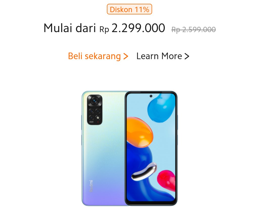 Diskon 11 Persen, Xiaomi Redmi Note 11 Harga Jadi Rp 2,2 Jutaan – Radar ...