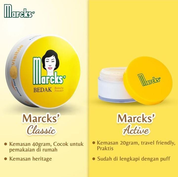 Transformasi Bedak Tabur Marcks’ dari Masa ke Masa. Kenali 5 Varian ...