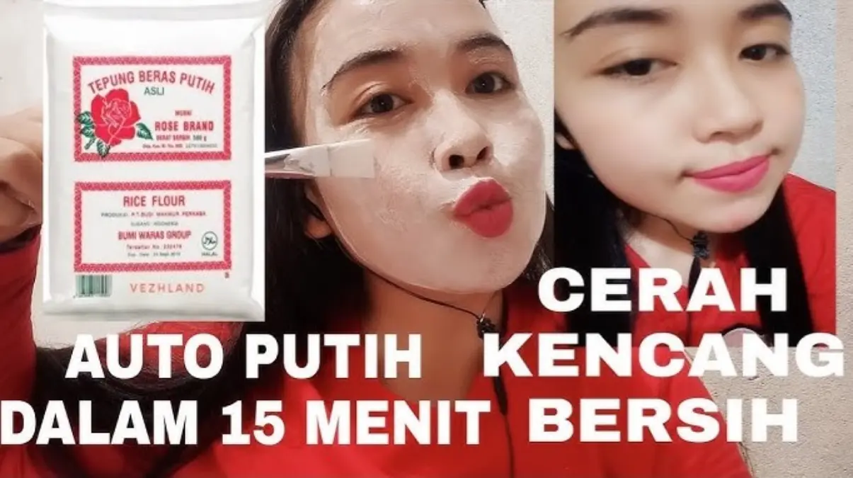 Bye Noda Hitam! Cara Membuat Masker Tepung Beras Agar Wajah Glowing, Cukup Gunakan 3 Bahan Ini ...