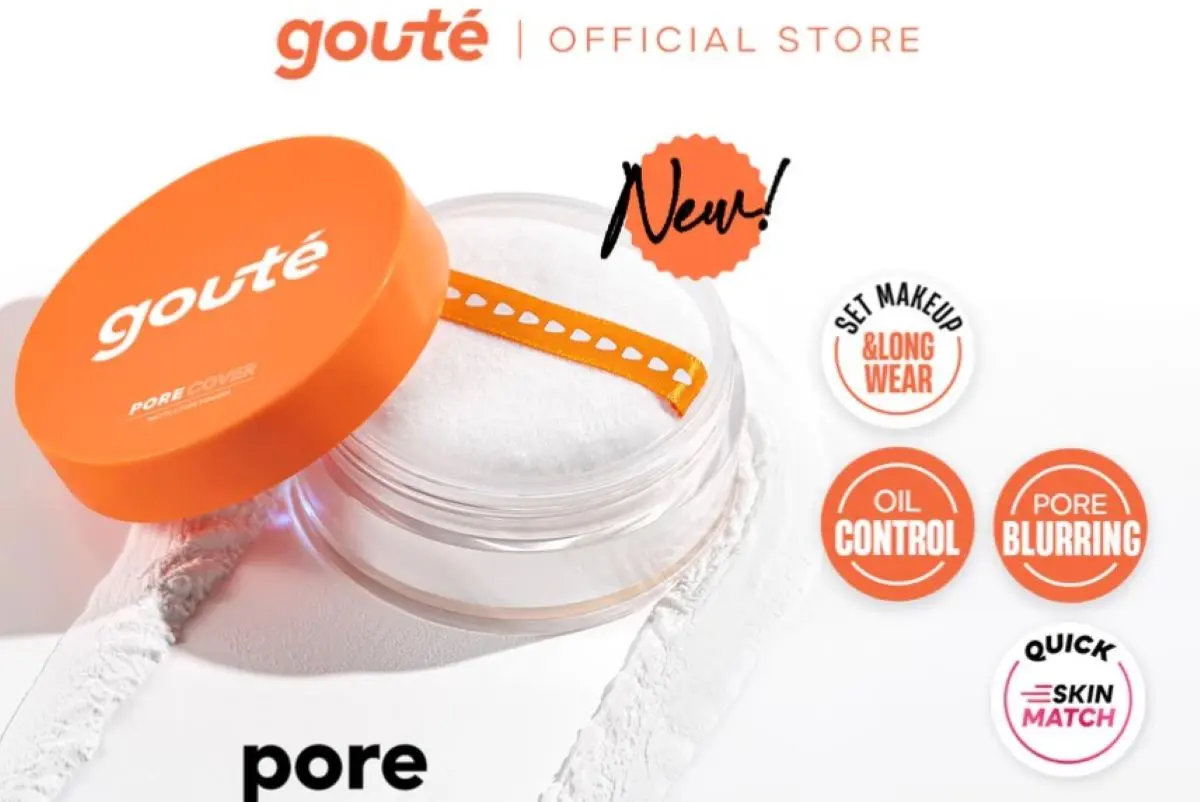 NEW LAUNCH! Review Goute Pore Cover Matte Loose Powder, Samarkan Pori ...